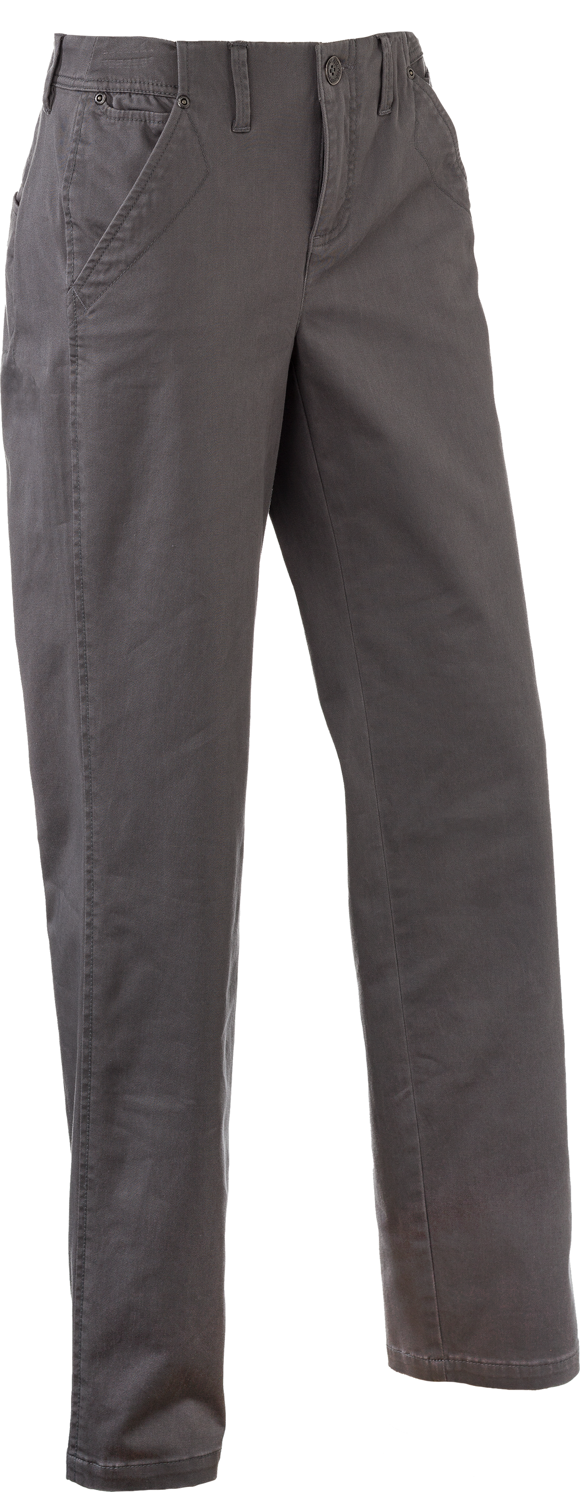 Natural Reflections Flat Front Stretch Cotton Twill Pants for Ladies ...